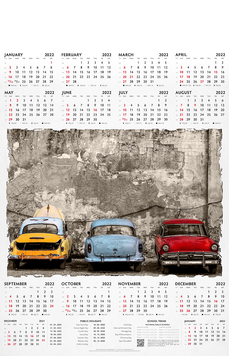 Jumbo (A1) Wall Calendar Posters