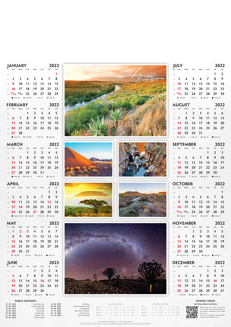 Medium (A2) Wall Calendar Posters